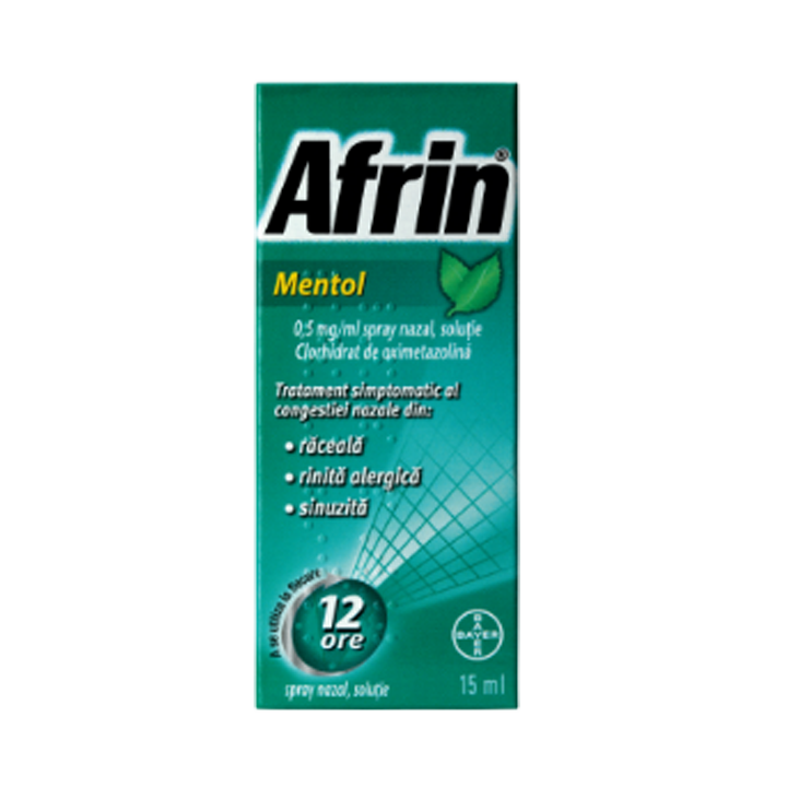 Afrin Mentol 0,5 mg/ml spray nazal (15ml) | Afrin